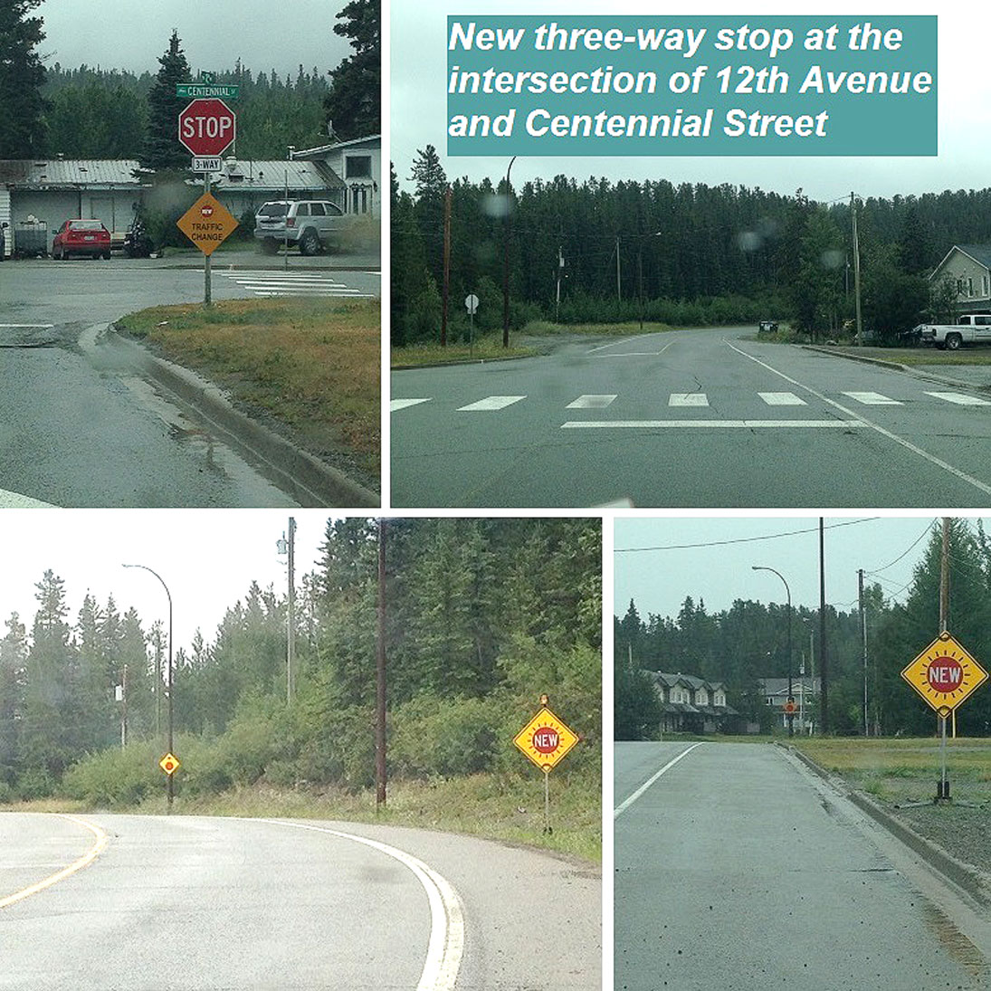 Whitehorse Daily Star: Intersection gains three-way stop signs
